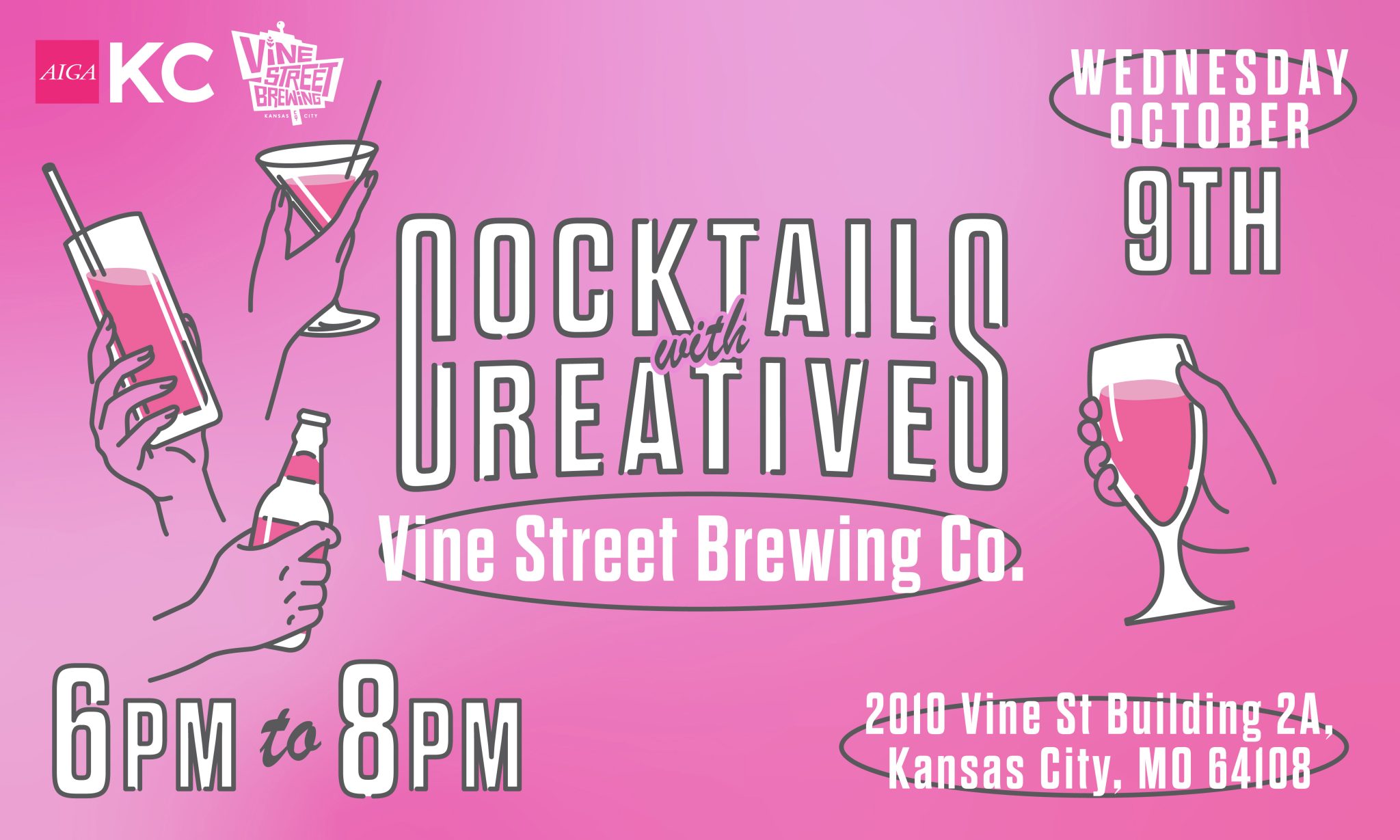 AIGA Kansas City | Cocktails with Creatives at Vine Street Brewery